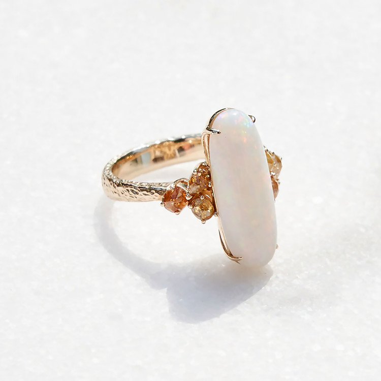 오팔&멀티다이아몬드 링 : 릴리케이 : lilyk