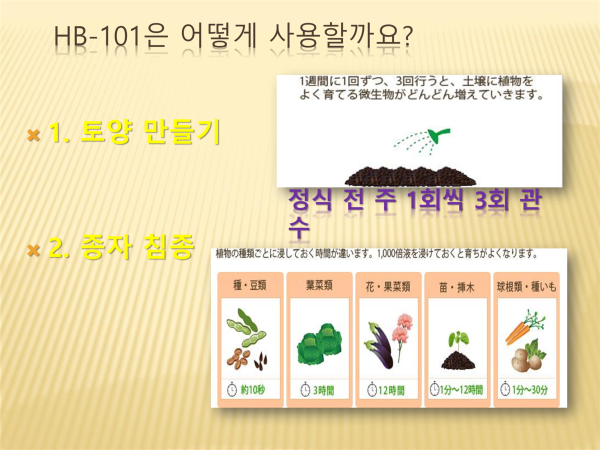 HB-101 식물별 표준사용법 (일본어판 설명) : HB-101 한국공식홈페이지