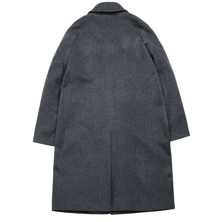 Wool Balmacaan Mac Coat (Charcoal) : 솔티 공식 온라인스토어