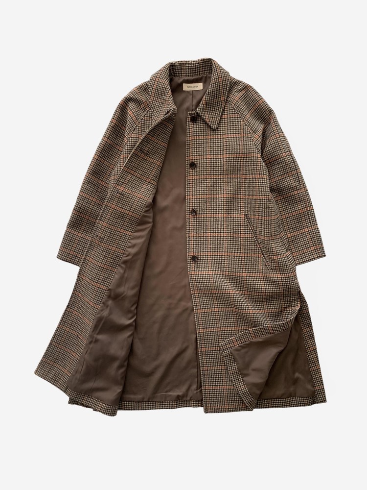 SLOBE citron check pattern coat : TAAU