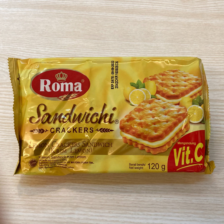 Roma Sandwichi Crackers Lemon (120g) : Rindomart