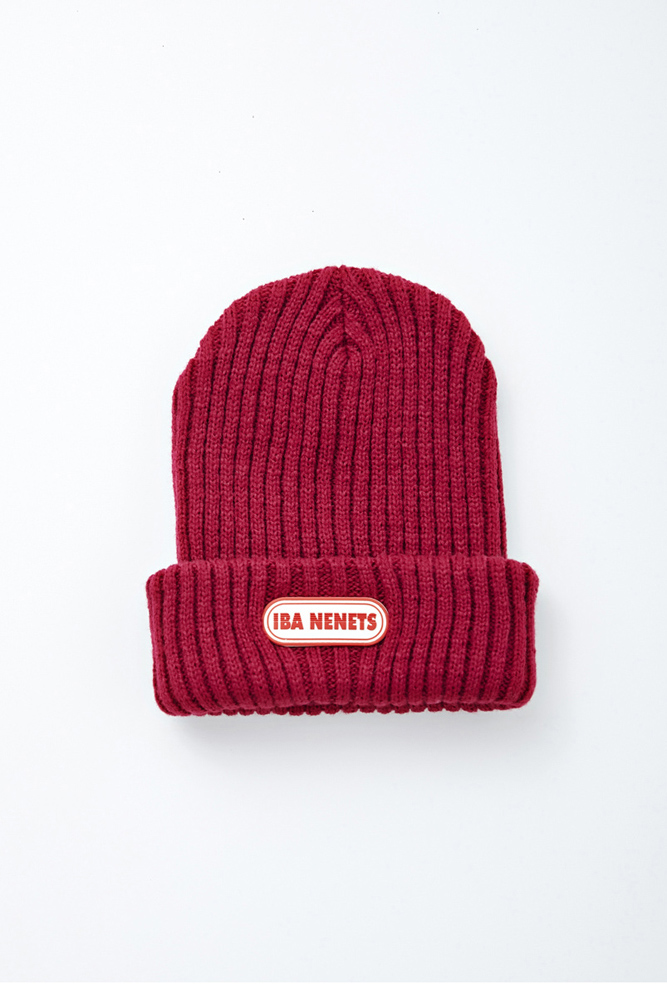 NENETS LOGO BEANIE 로고 니트 햇- 플럼 비니 : iba nenets Official website