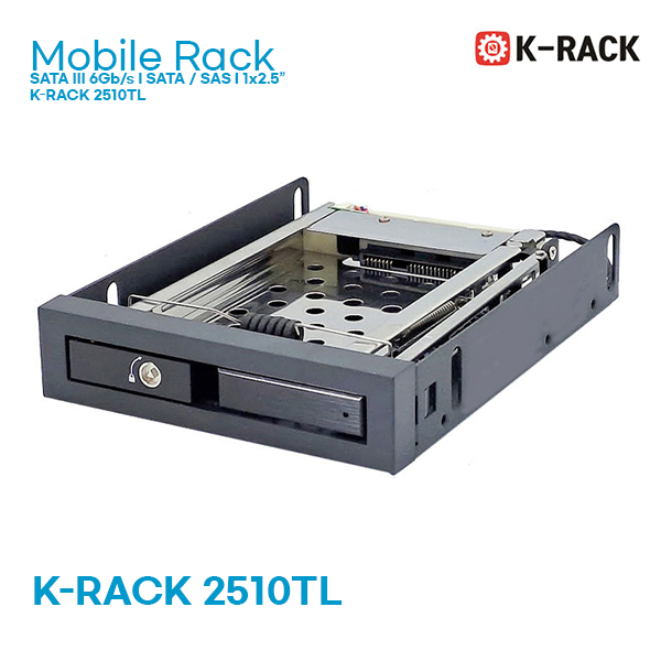 K-RACK 2510TL 2.5인치 HDD 1BAY Rack : 라스코