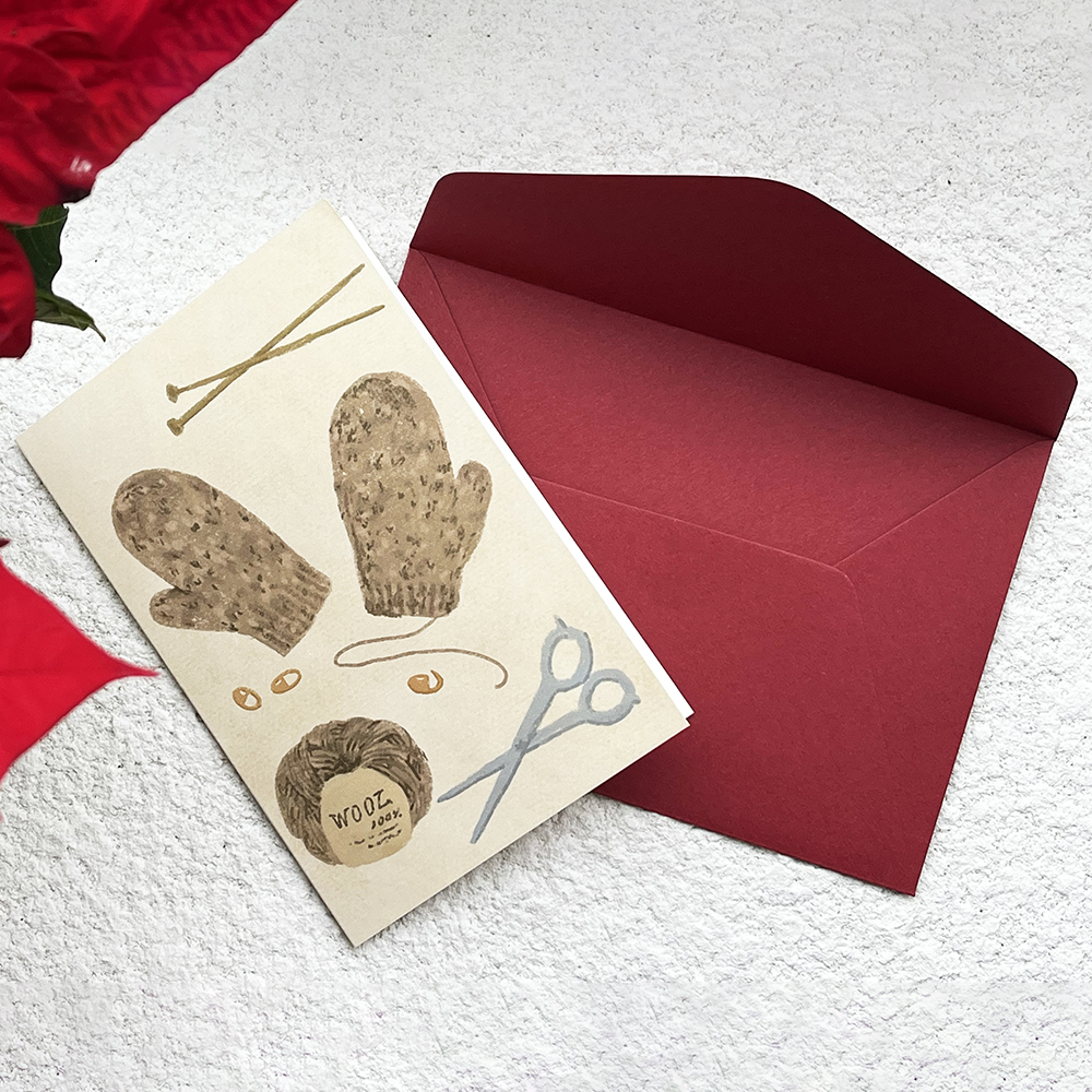 [그림채] 손뜨개 장갑 카드 세트 : paperuler