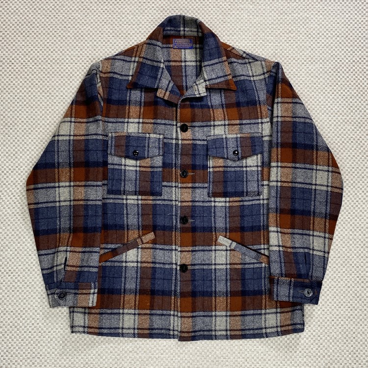 7-80's Pendleton Plaid Wool Cruiser Jacket (105-107) : 라이트하우스 스토어