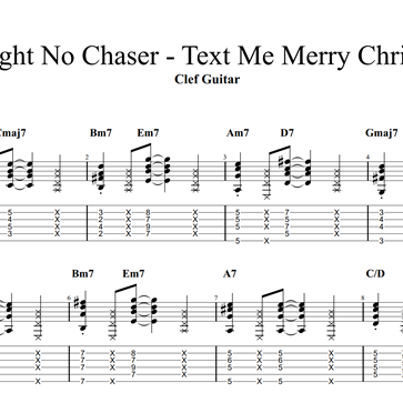 Straight No Chaser - Text Me Merry Christmas 타브 악보, 기타악보, 악보 : Clef ...
