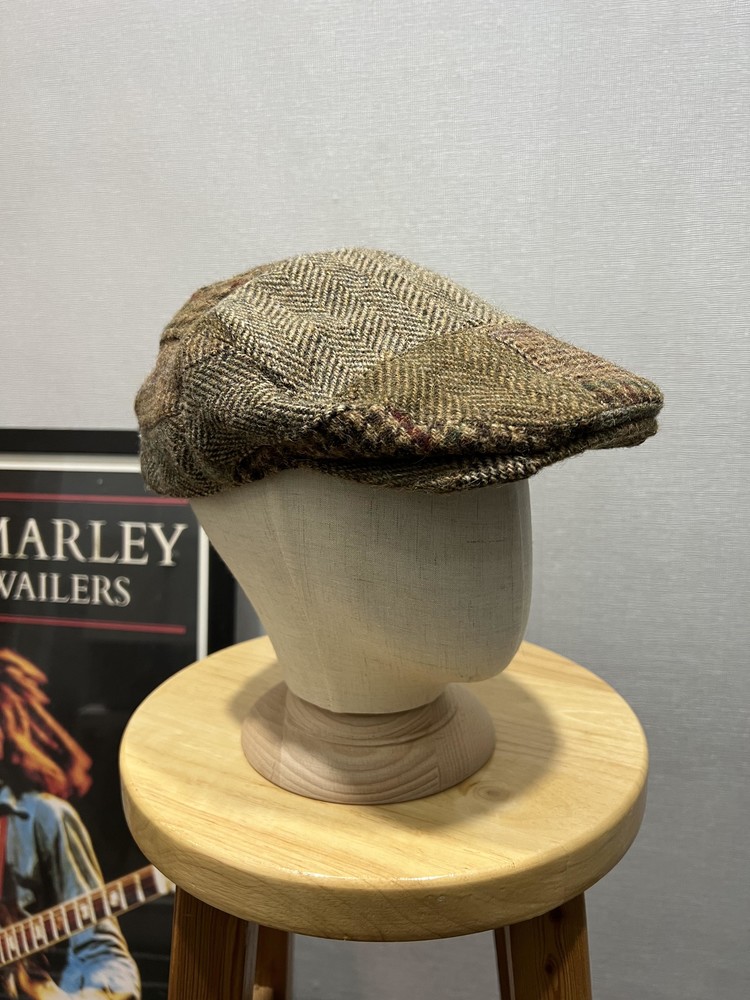 Polo Patchwork Tweed Hunting Cap (L/XL, 58-60) : 라이트하우스 스토어
