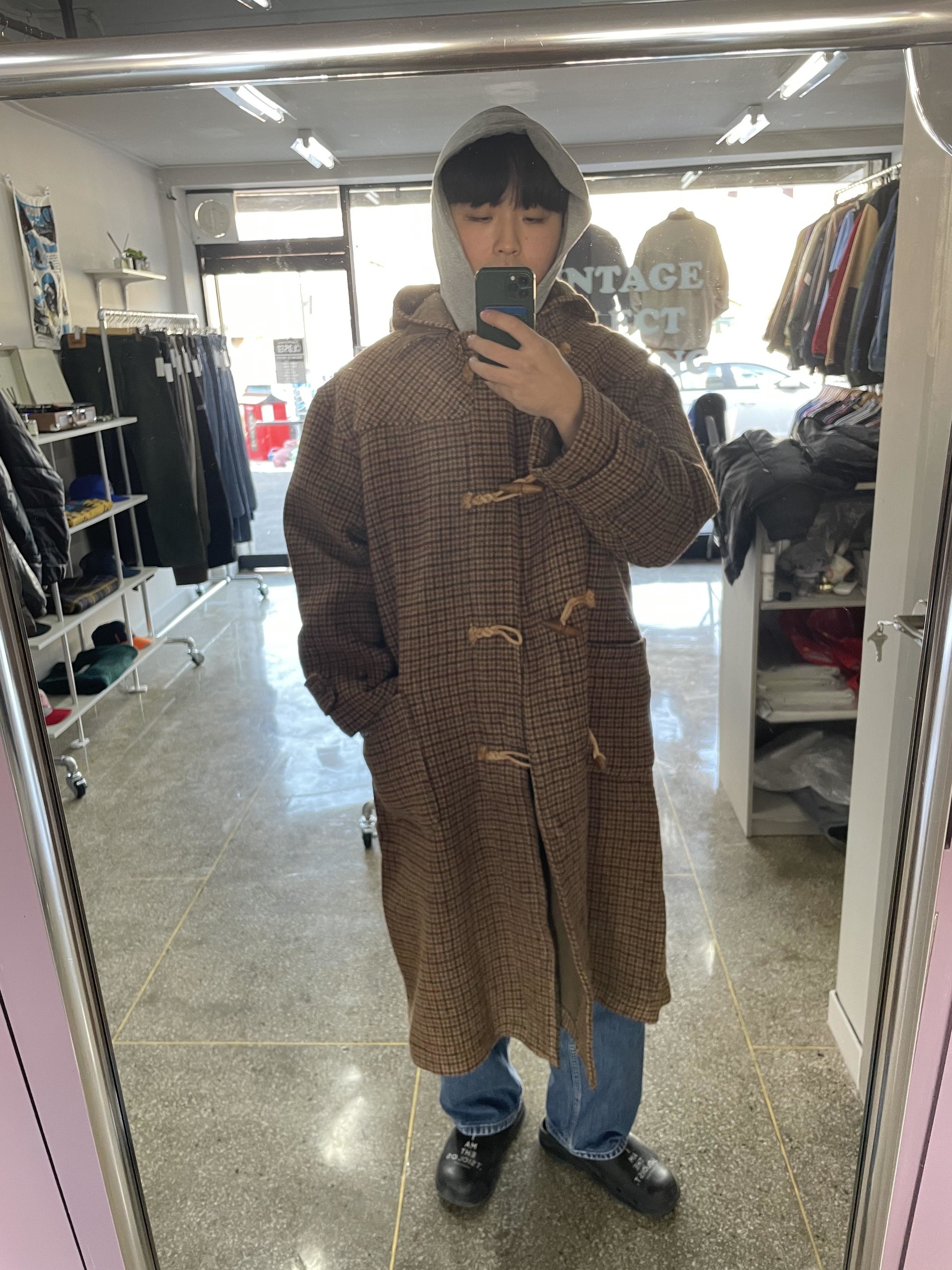 Made in USA Polo Ralph Lauren Melton Wool Duffle Coat (110-115) : Share ...