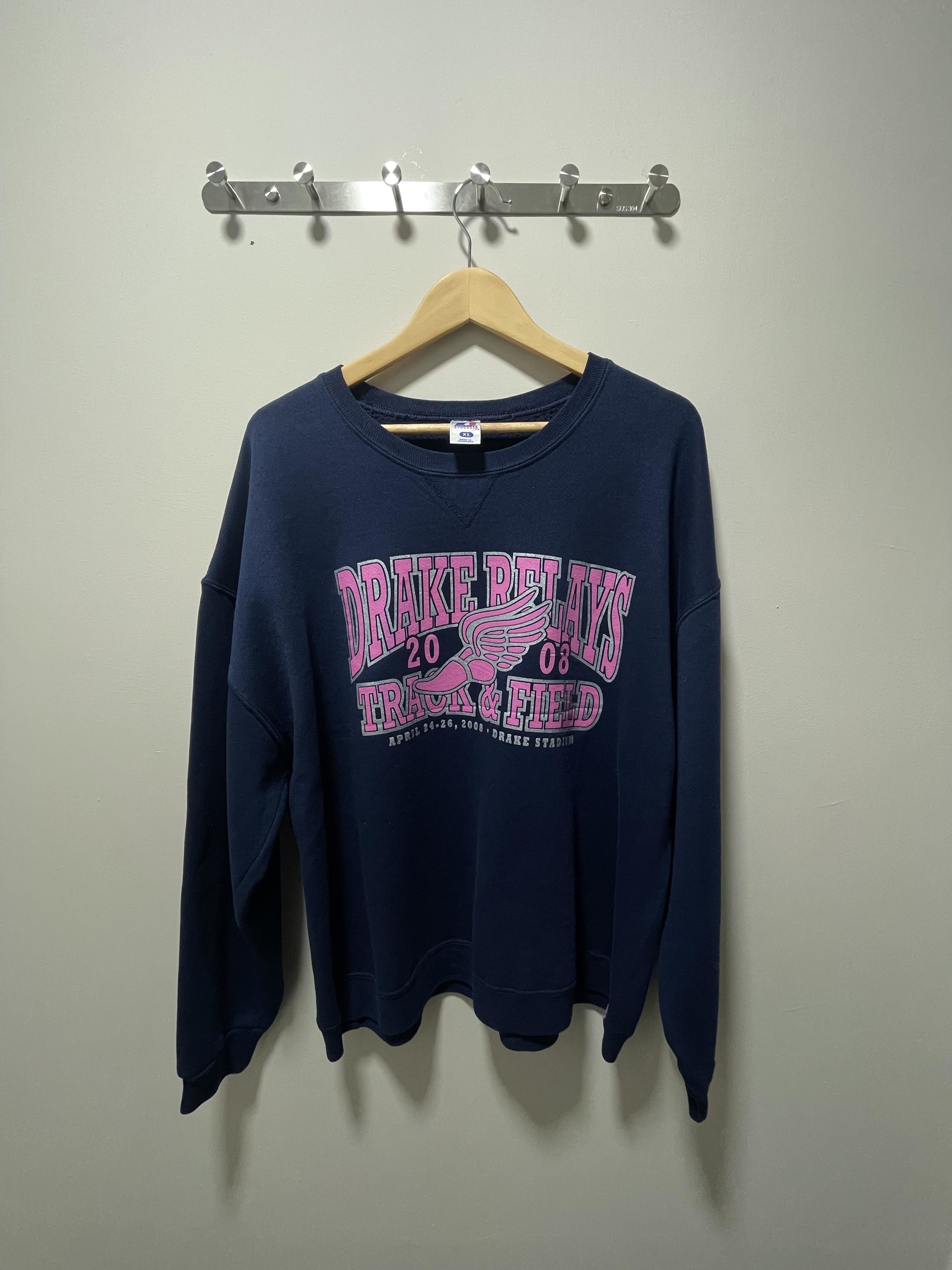 00's Russell Athletic '2008 Drake Relays' Sweat Shirt (105-108 Size ...