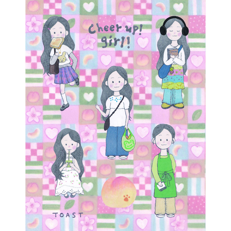 [스티커] cheer up girl! : 미도리 넷숍 • mdr life net shop