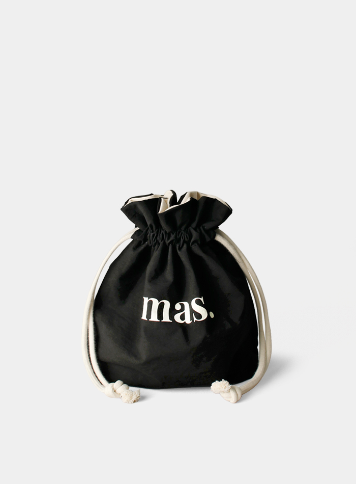 2 way string bag _ Black : Masmarulez [마스마룰즈]
