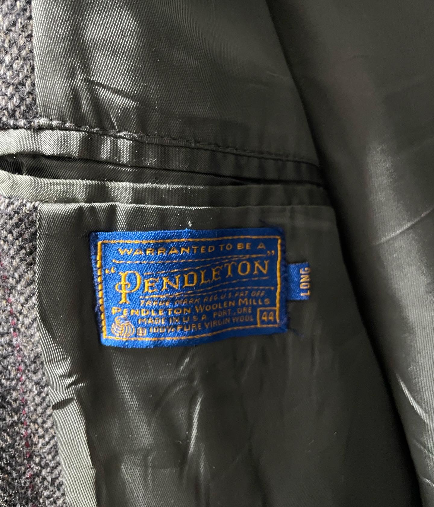 80s Pendleton Tweed 2B Jacket (107-110) : Share the vibe