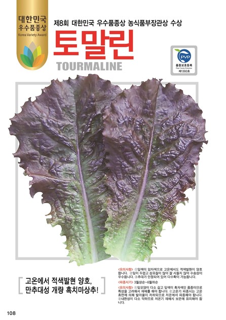 토말린 권농종묘 상추 베이비채소