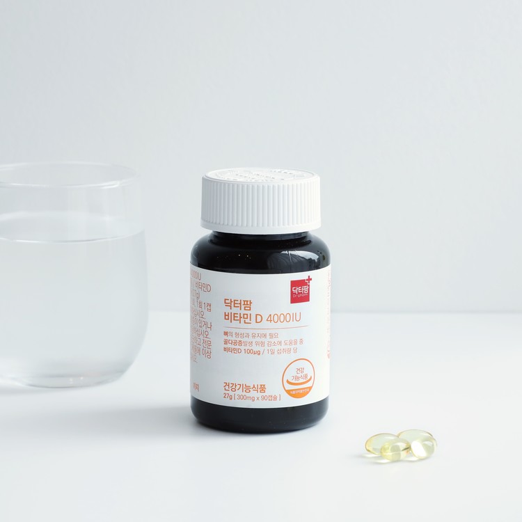 비타민D 4000IU 300mg X 90캡슐(1통/3개월) : 닥터팜