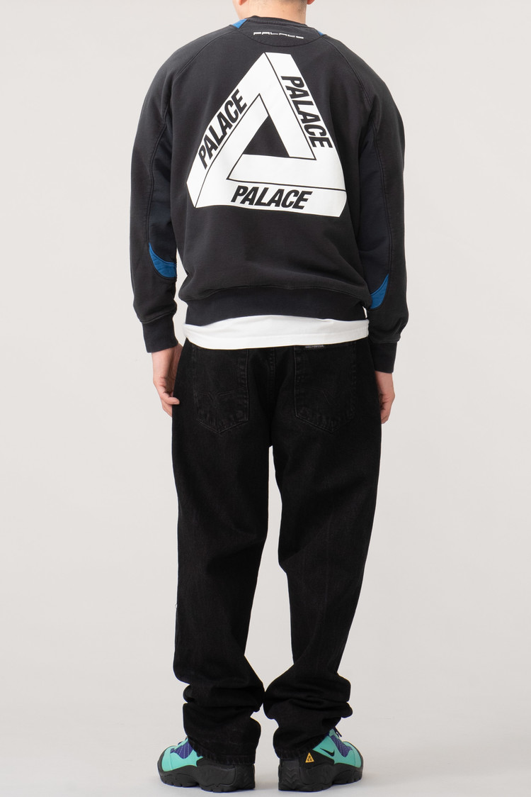 [95-100] Palace Tour de Force Crew Black - 19FW No. 3657 : 월드피스 다이어트