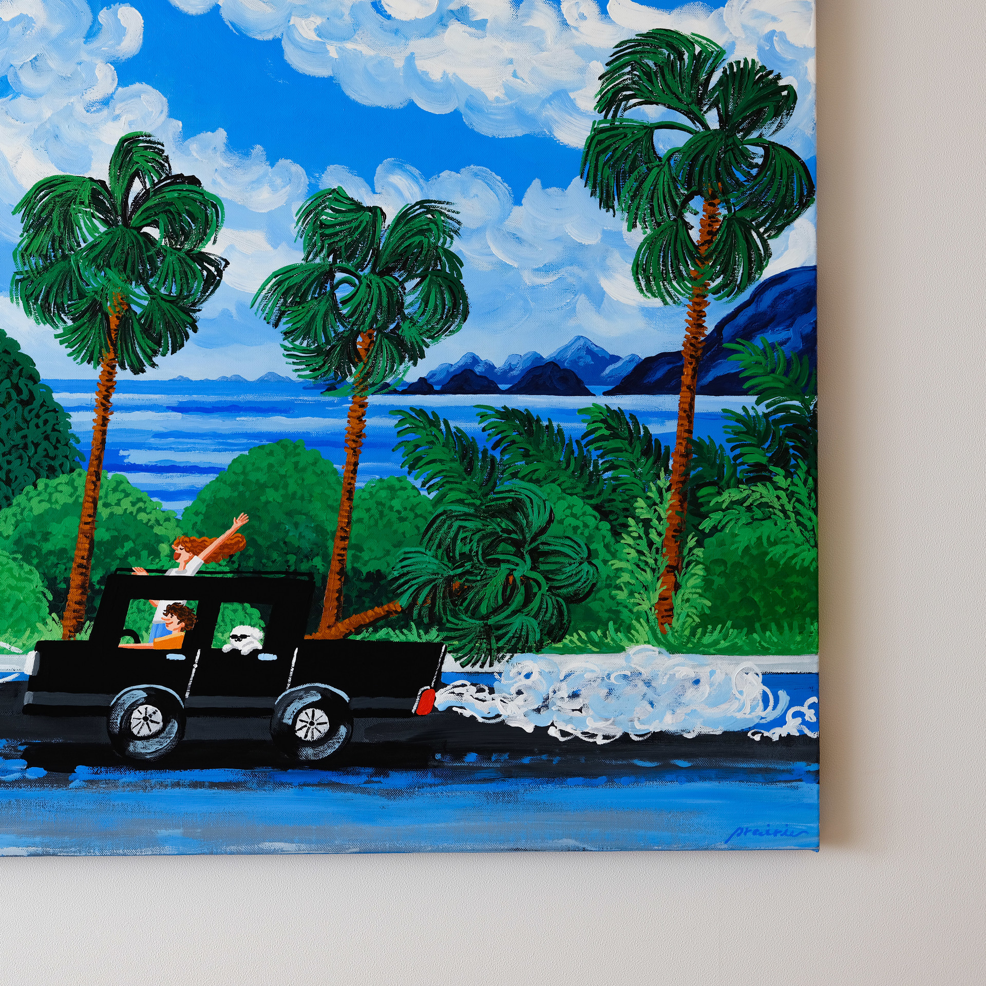 Palm tree road : PrairieArt 프레리아트