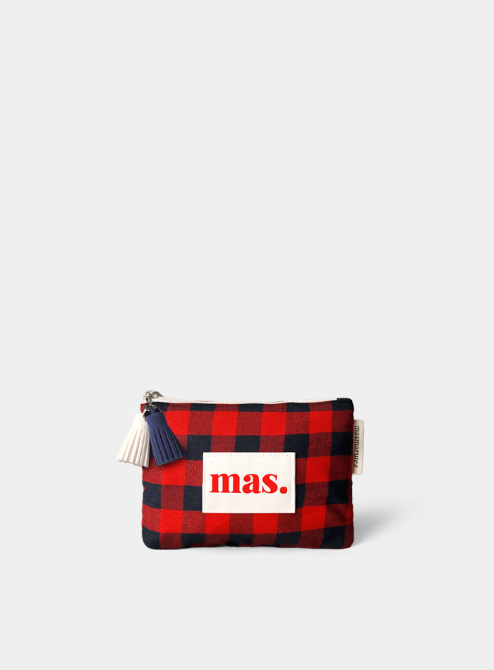 Basic pouch _ Check red : Masmarulez [마스마룰즈]