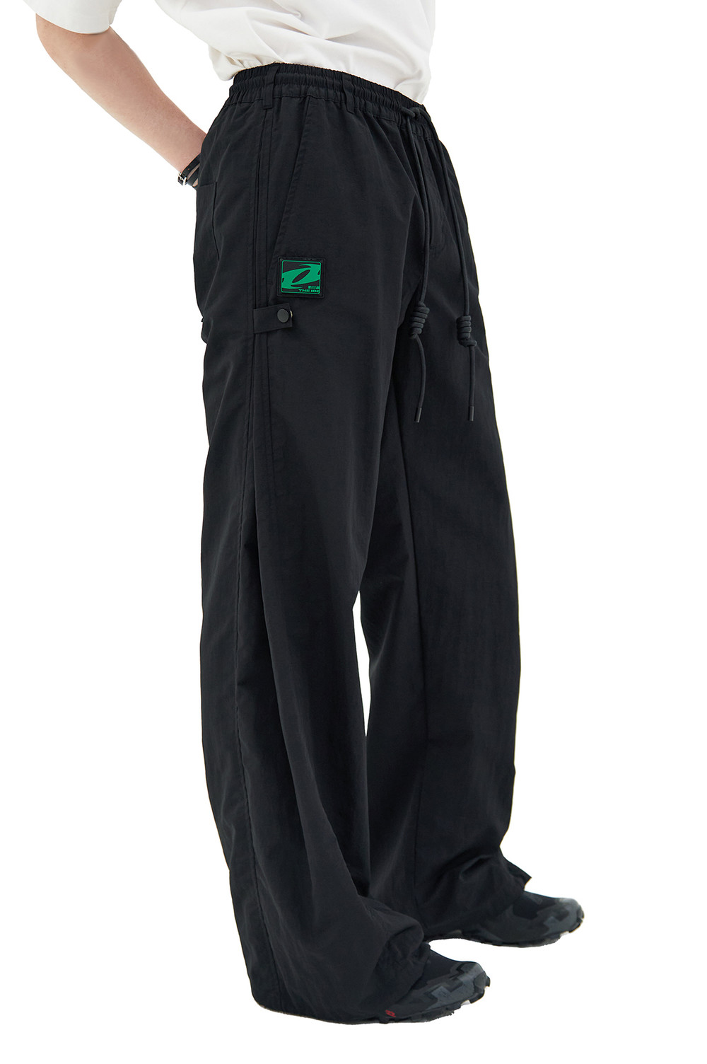 Detachable hoody string shirts (black) : 더 아이덴티티 프로젝트 LAB