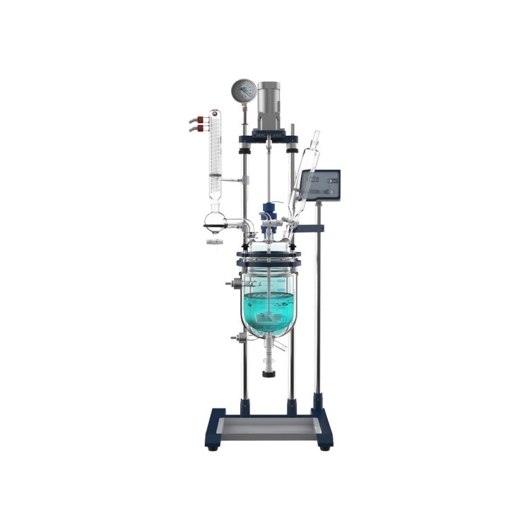 DOUBLE-WALL GLASS LABORATORY REACTOR - 5 LITER : CHEMCOKOREA 켐코코리아