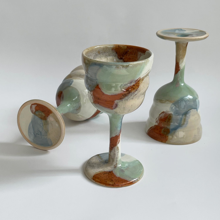 Mojji goblet (shot, basic) PATTERN - 2 : Quartz