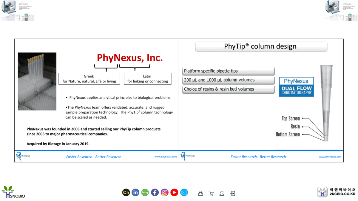 PhyTip Columns & PhyPrep를 소개합니다.(데모도 가능합니다.) : PhyTip Columns, Protein ...