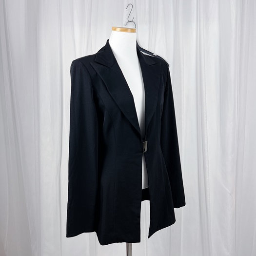 J1610 블랙 라인 블레이져 자켓 빈티지벨라 : 여자 빈티지쇼핑몰 - 빈티지벨라