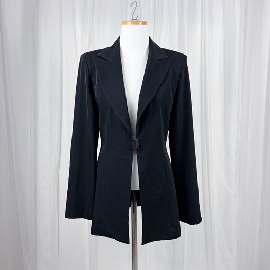 J1610 블랙 라인 블레이져 자켓 빈티지벨라 : 여자 빈티지쇼핑몰 - 빈티지벨라