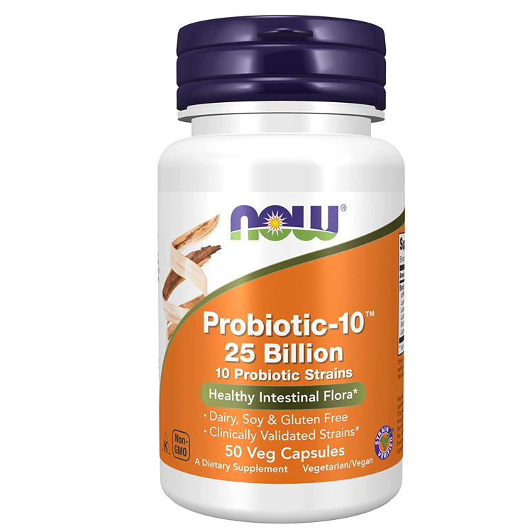 나우푸드 프로바이오틱-10, 250억 유산균 - 50캡슐 / NOW Supplements, Probiotic-10™, 25 ...