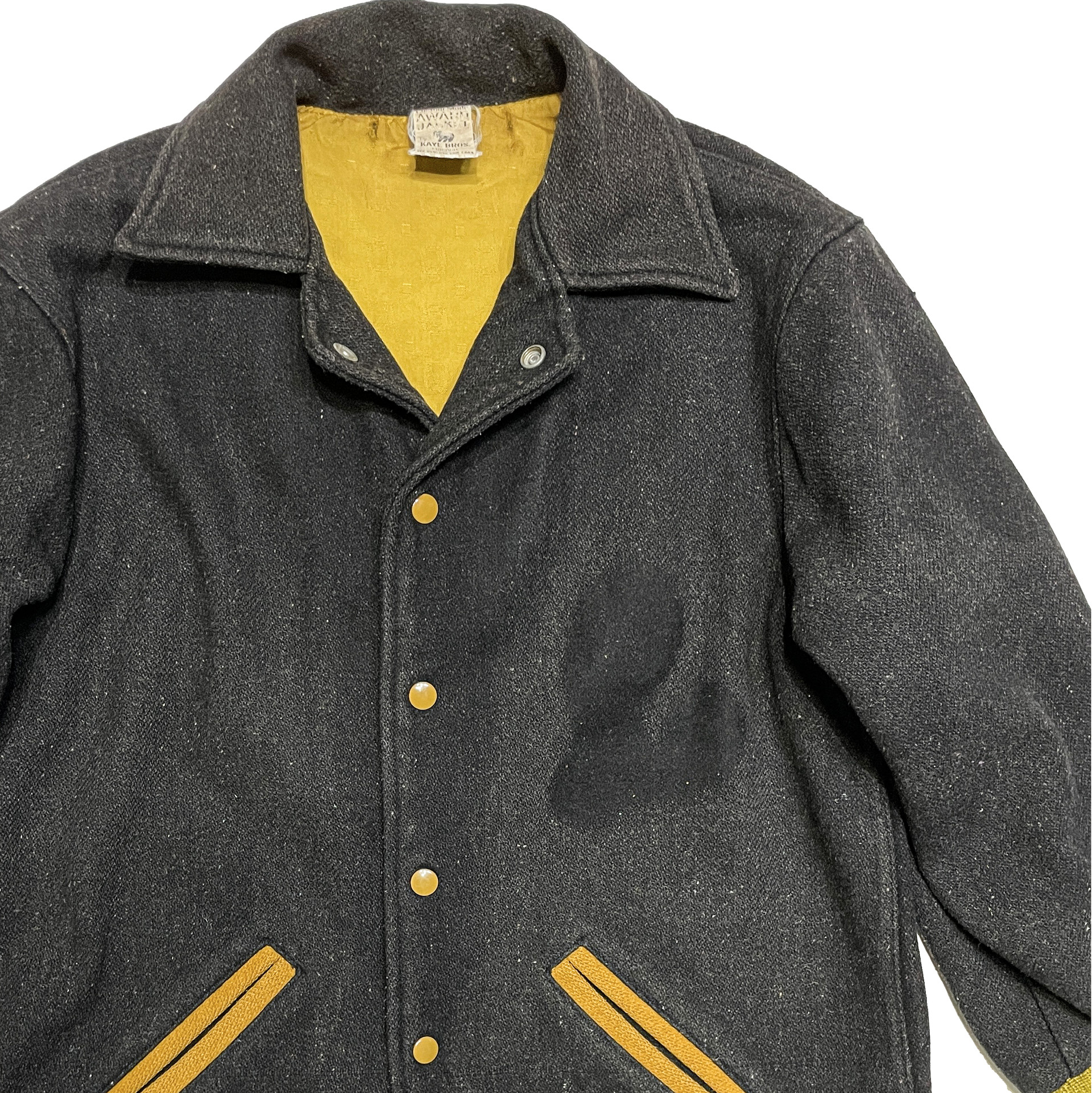 Vintage Hard Faded "Kaye Bros" Wool Varsity Jacket : 네오서울