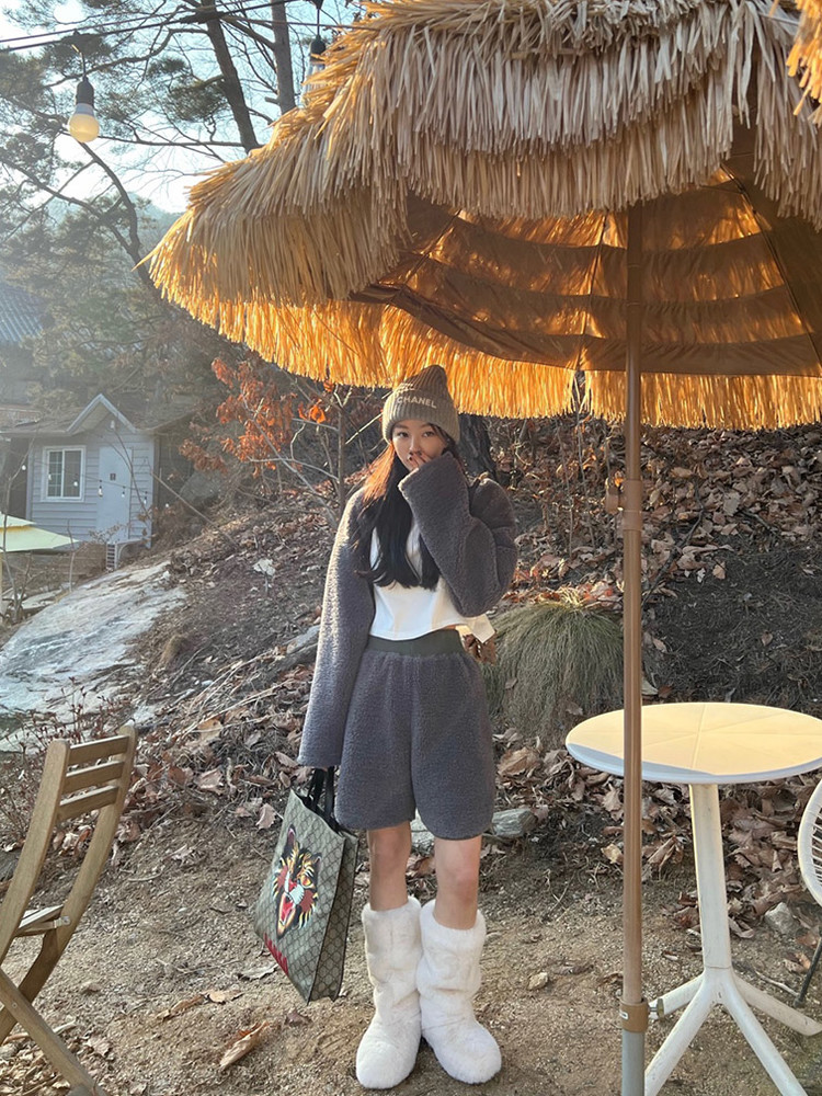 Boa fleece bolero set : 라부아ㅣRAVOIR