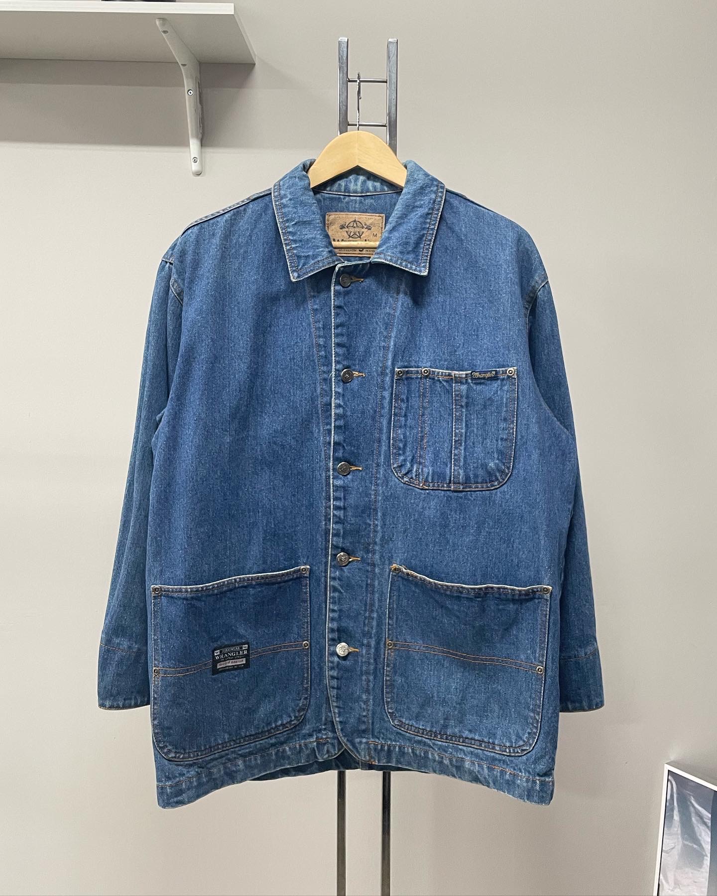 90s Made in Korea Wrangler Denim Chore Jacket (105) : Share the vibe