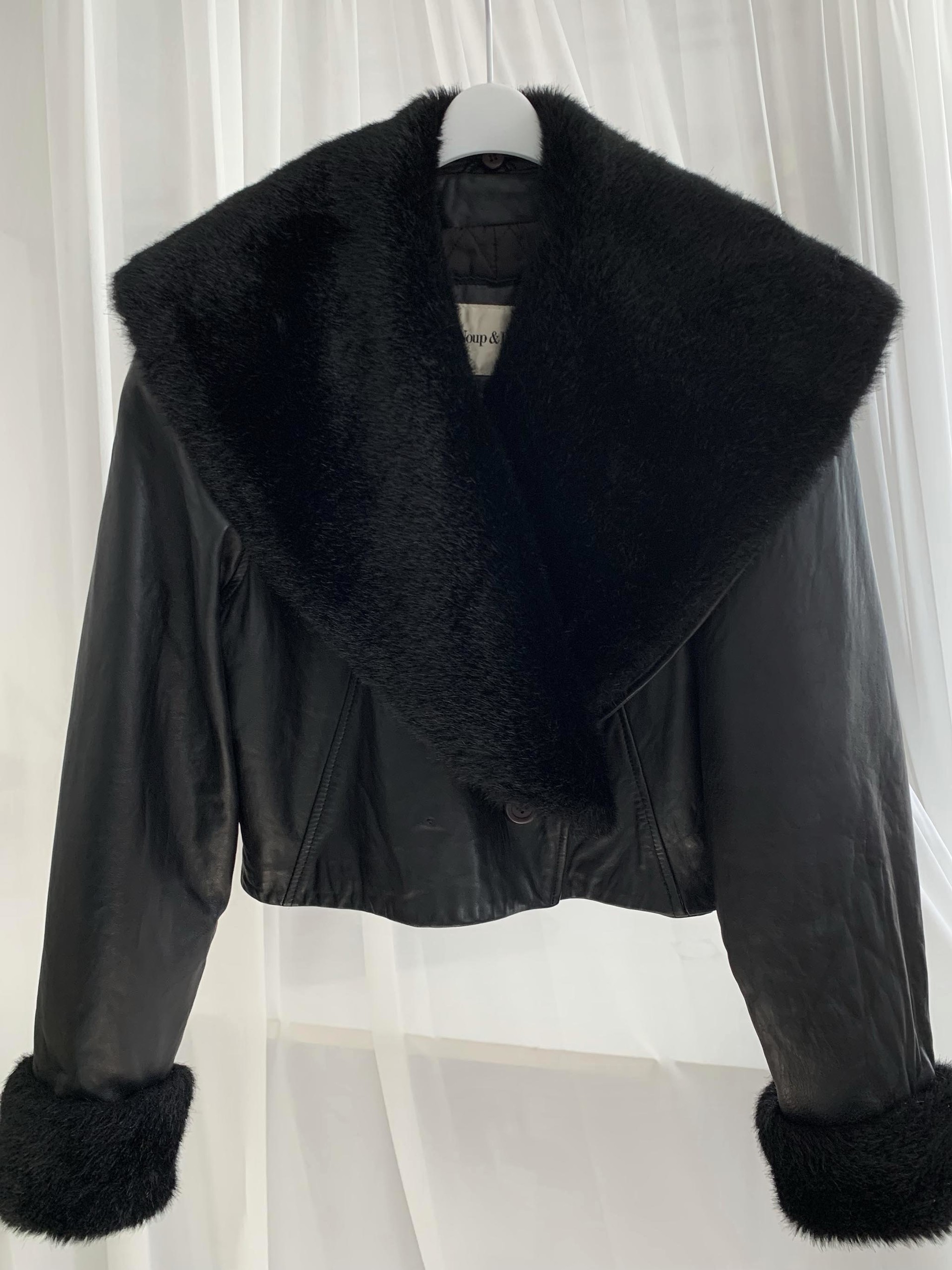 Noup&Doxy 2way leather short jacket : TAAU