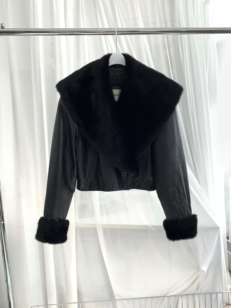 Noup&Doxy 2way leather short jacket : TAAU