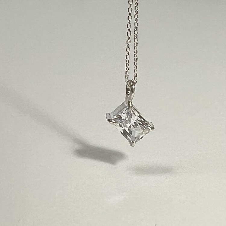 diagonal necklace : indwell ring