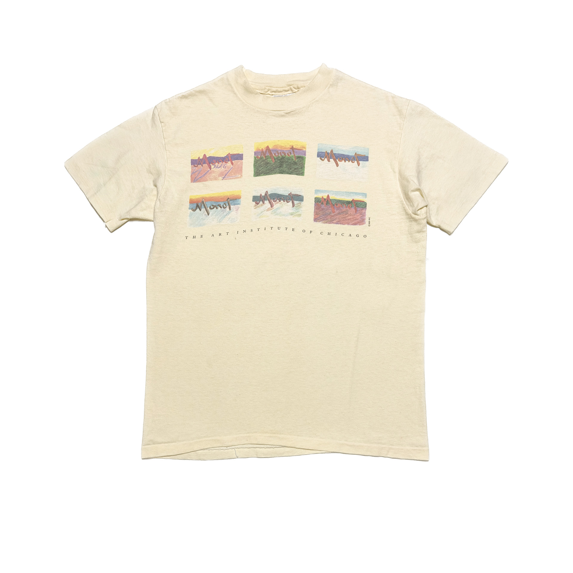 Vintage "Claude Monet" Art Institute Chicago Museum Merch T-shirt : 네오서울