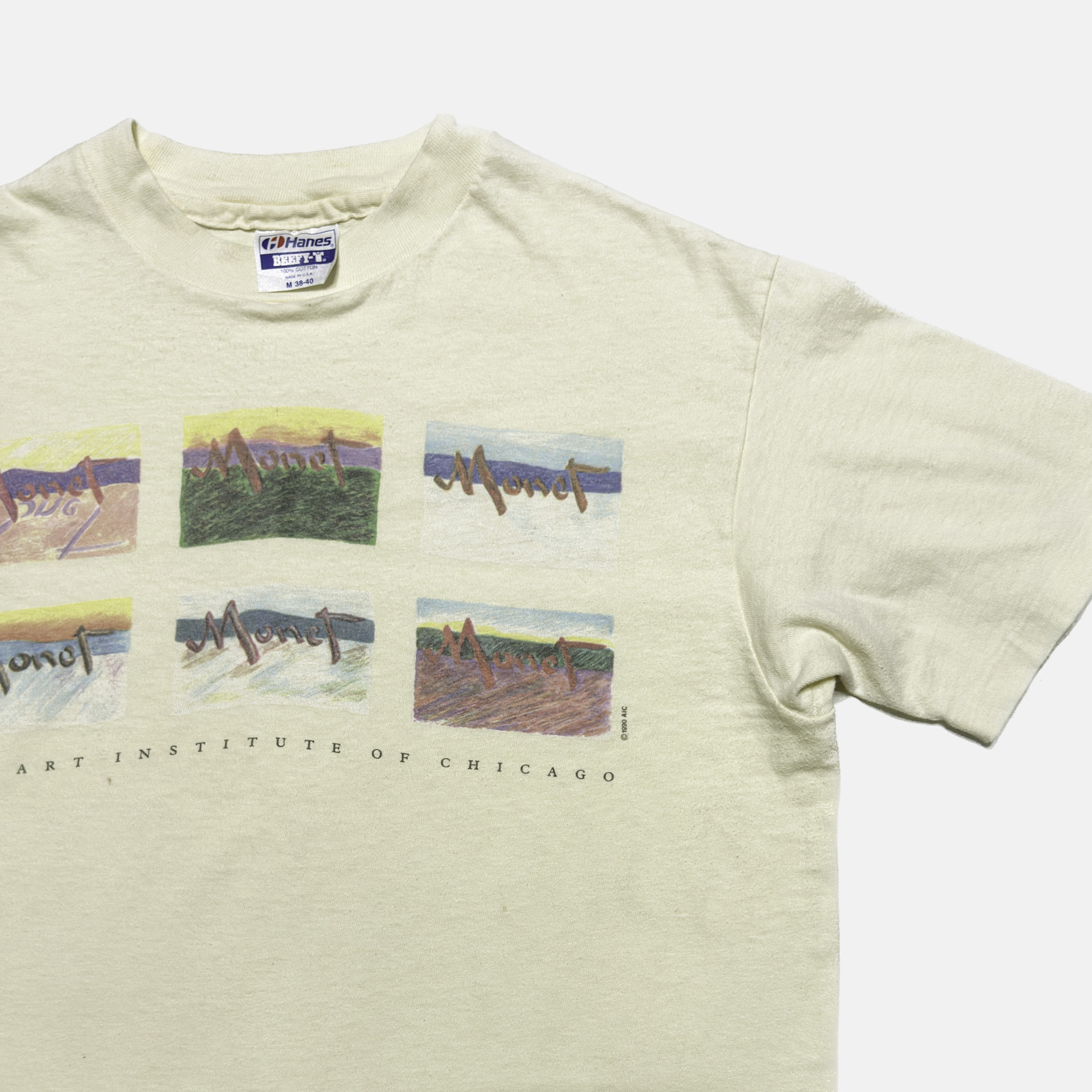 Vintage "Claude Monet" Art Institute Chicago Museum Merch T-shirt : 네오서울