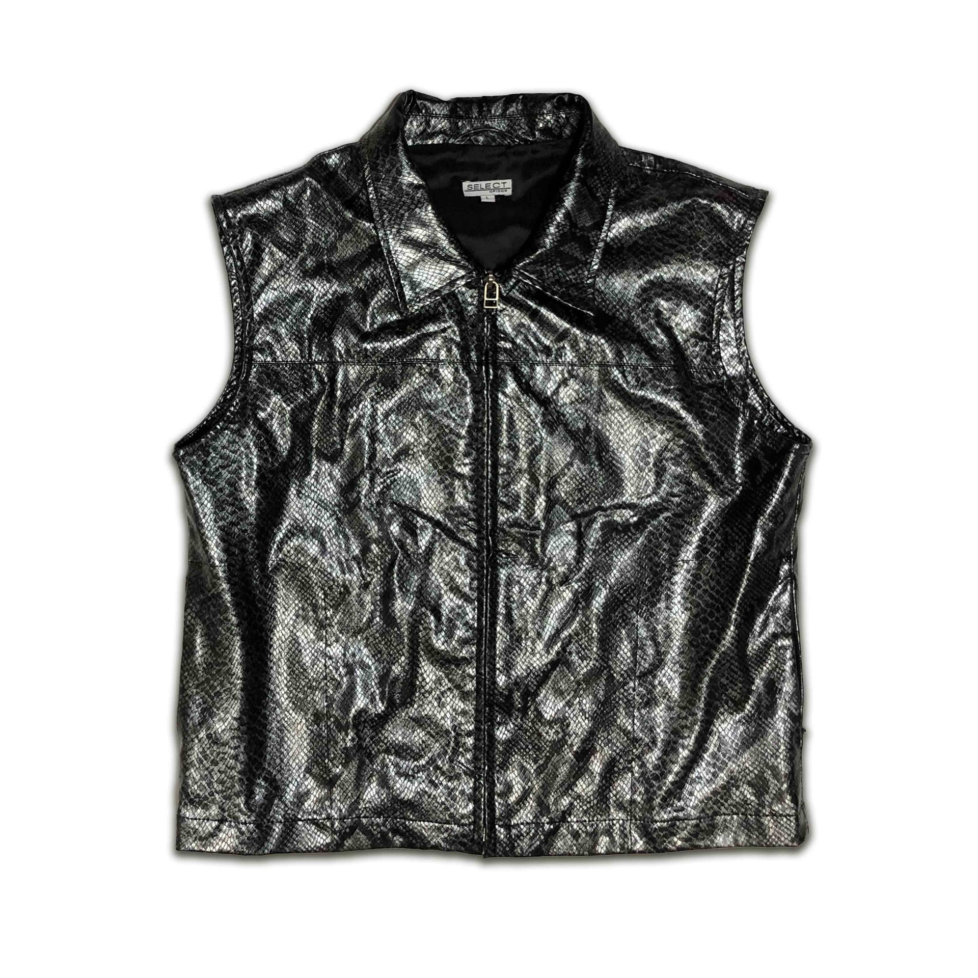 Vintage Python Pattern PVC Vest : 네오서울