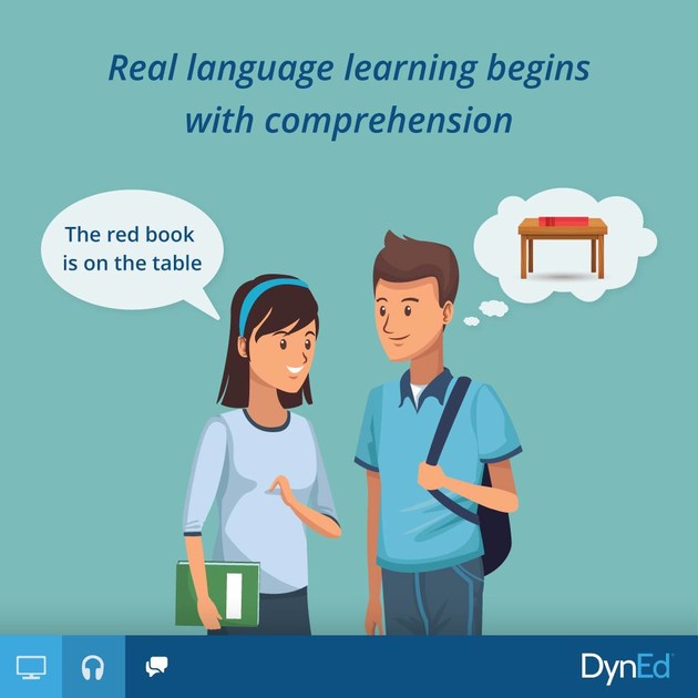 Real language learning begins with comprehension. : 학습에 도움이 되는 자료
