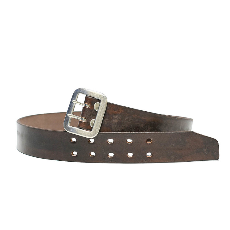 40mm Double Pin Belt [Brown] : Semi Basement General Store
