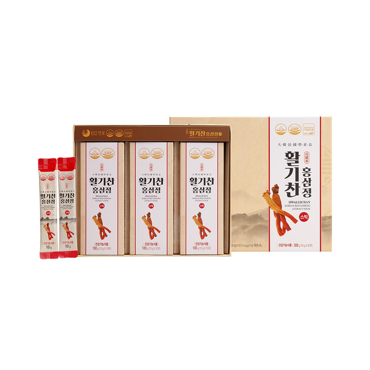 Hongsamgakunbo Hwalgichan Korean Red Ginseng Stick 10g x 30bags : kiwemall