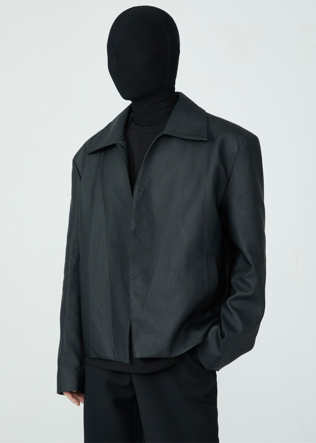 Buttonless Universal Black Basic Premium Jacket : 아워플랜 | OURPLAN