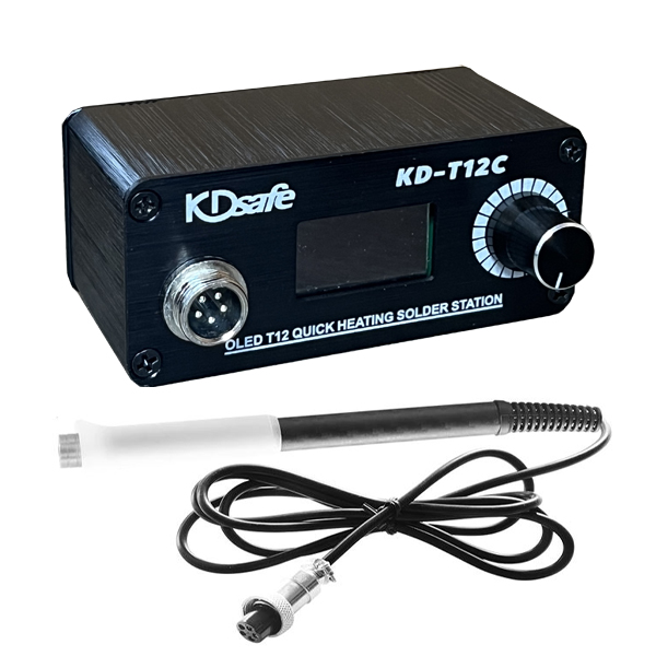 Kdsafe T12c 미니형 Dc 고주파 인두기 납땜기 초고속 디지털 온도조절 다이코리아 도매몰