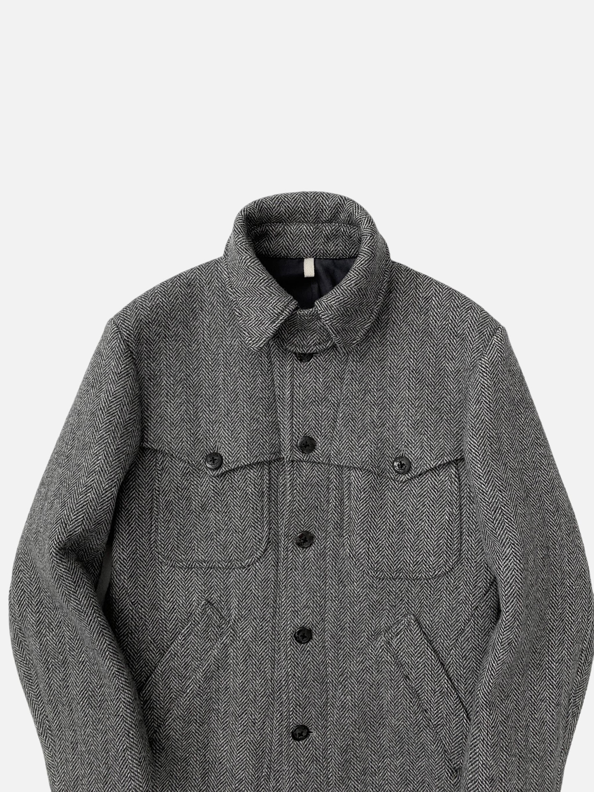 EDIFICE herringbon shirt jacket : TAAU