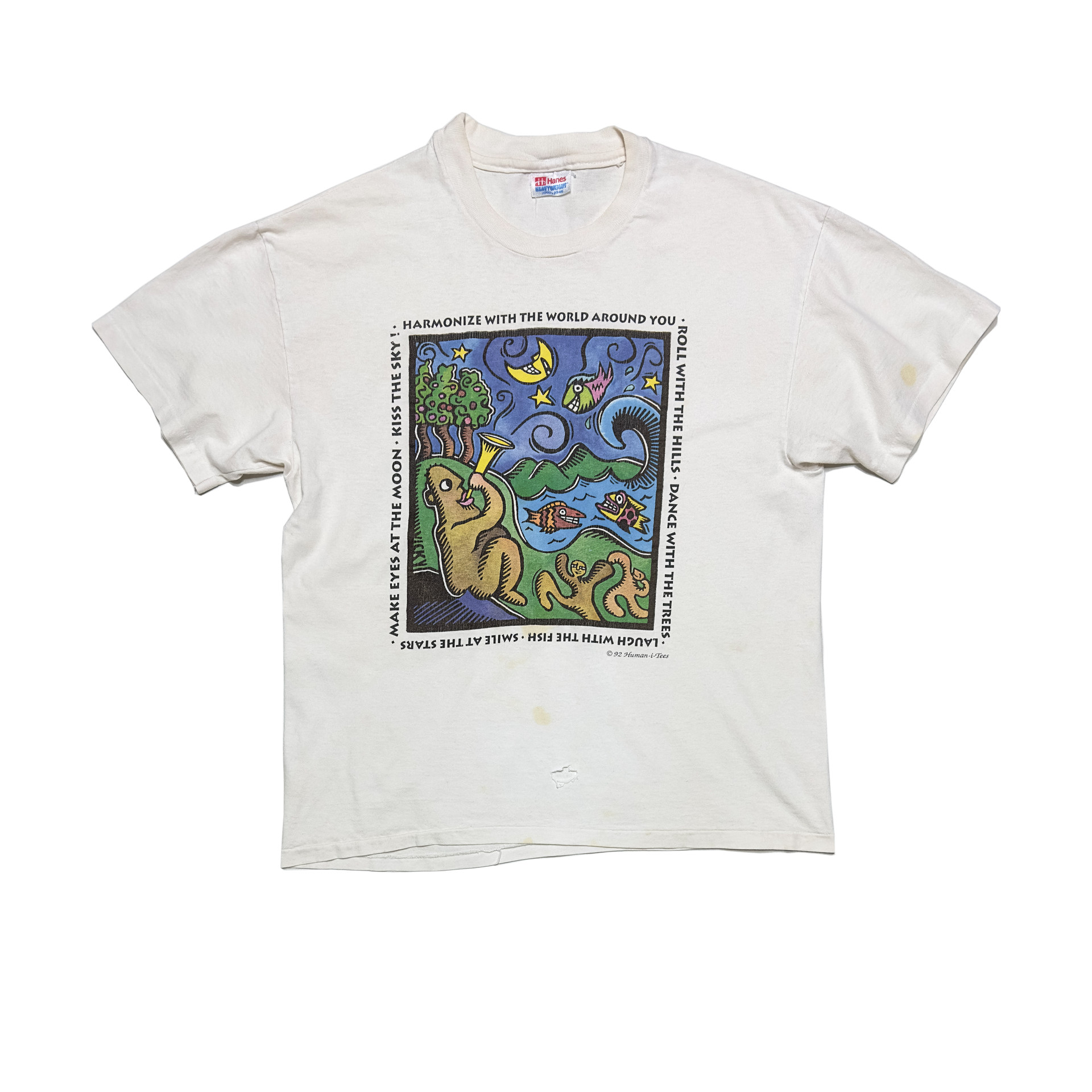 Vintage Human-i-Tees "Harmonize With The World Around You" T-Shirt : 네오서울