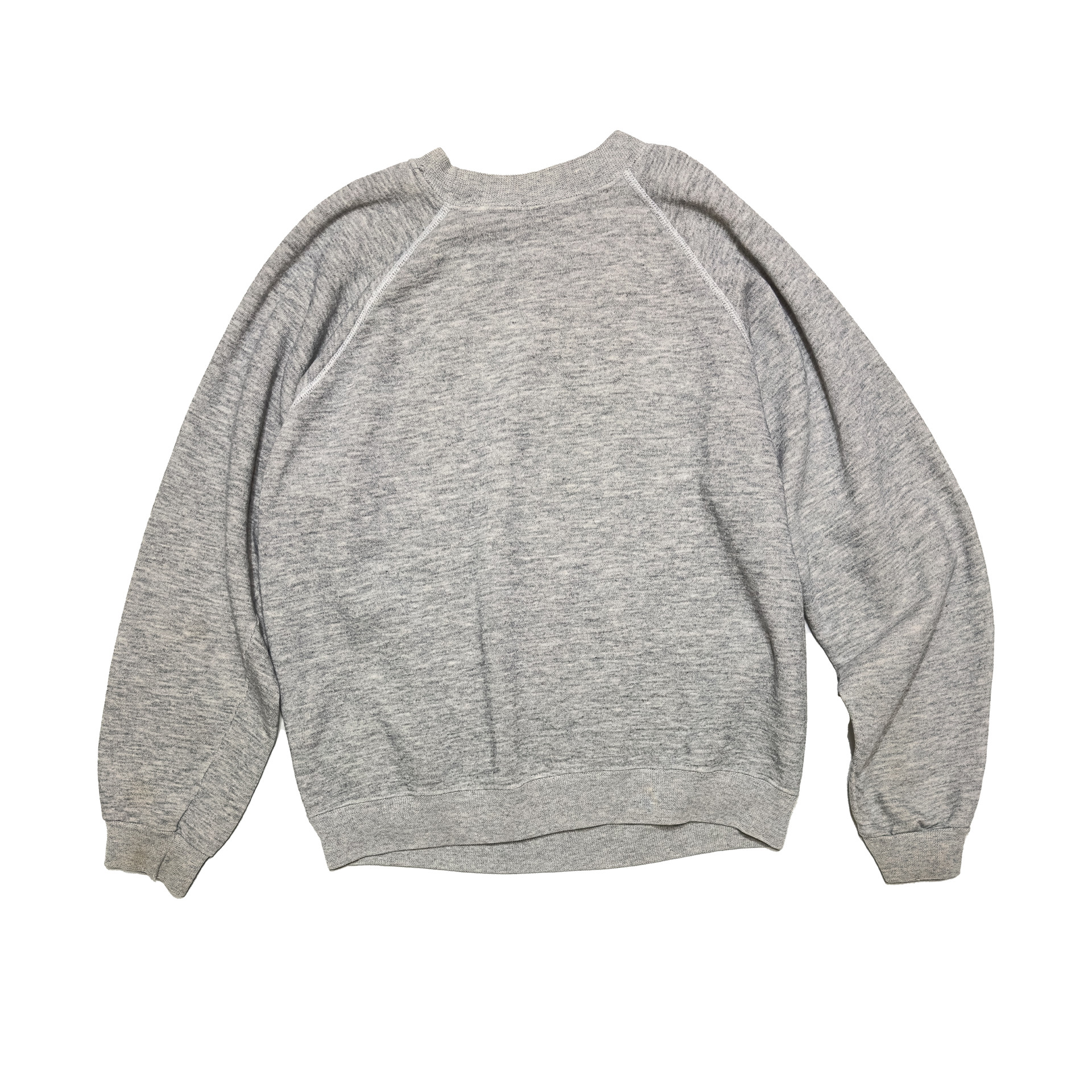 Vintage Faded "Hanes" Tri-blend Heather Grey Raglan Sweatshirt : 네오서울