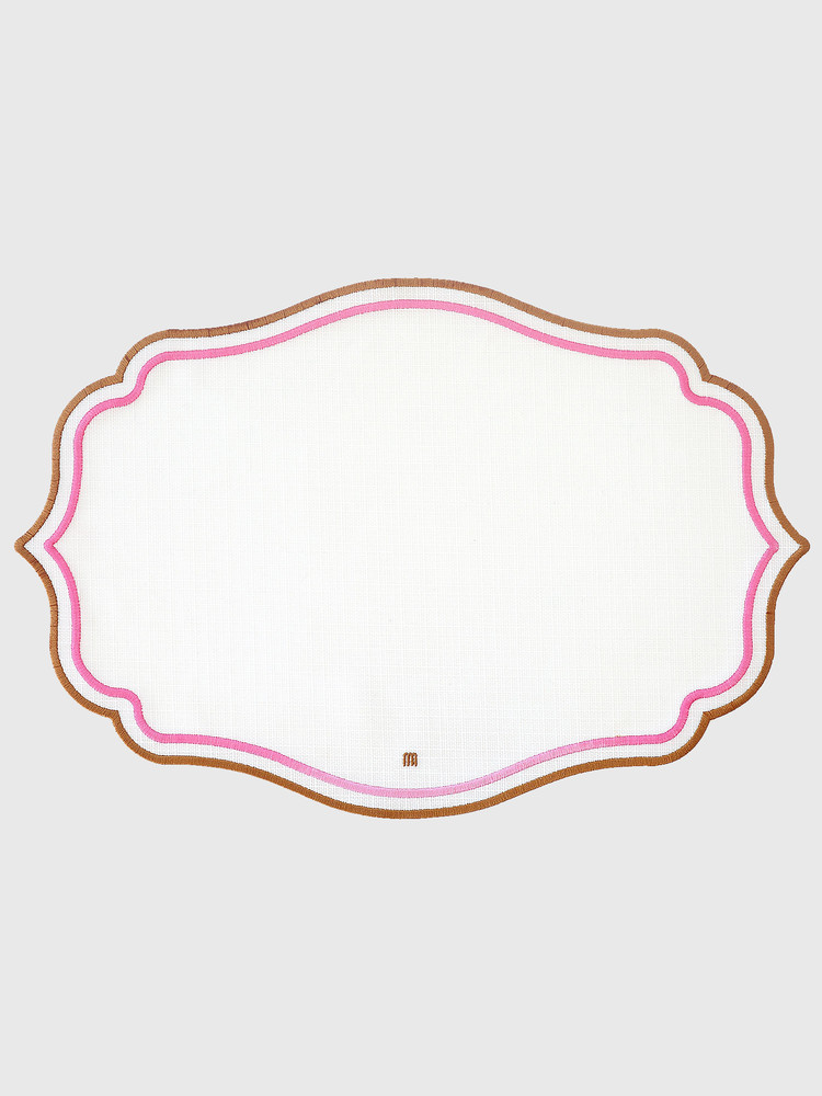Grace Table mat - Brown/pink : 메종다르