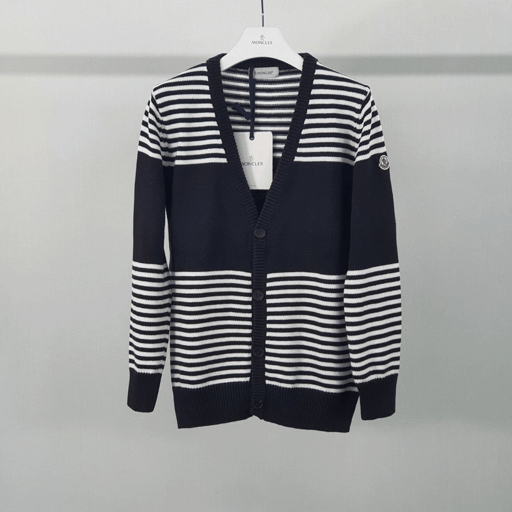 몽O 22FW 캐시미어 스트라이프 가디건 : JB스토어