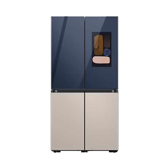 [진열제품] BESPOKE 냉장고 4도어 프리스탠딩 패밀리허브 839 L RF85B95E1APN : 삼성스토어 강변