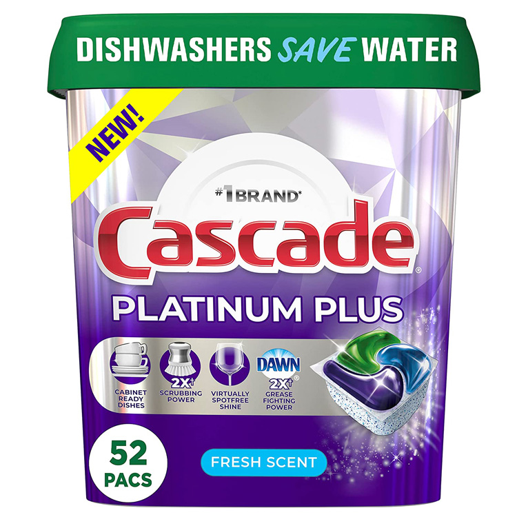 캐스케이드 플래티넘 플러스 식기세척기 세제 52개 / Cascade Platinum Plus Dishwasher Pod ...