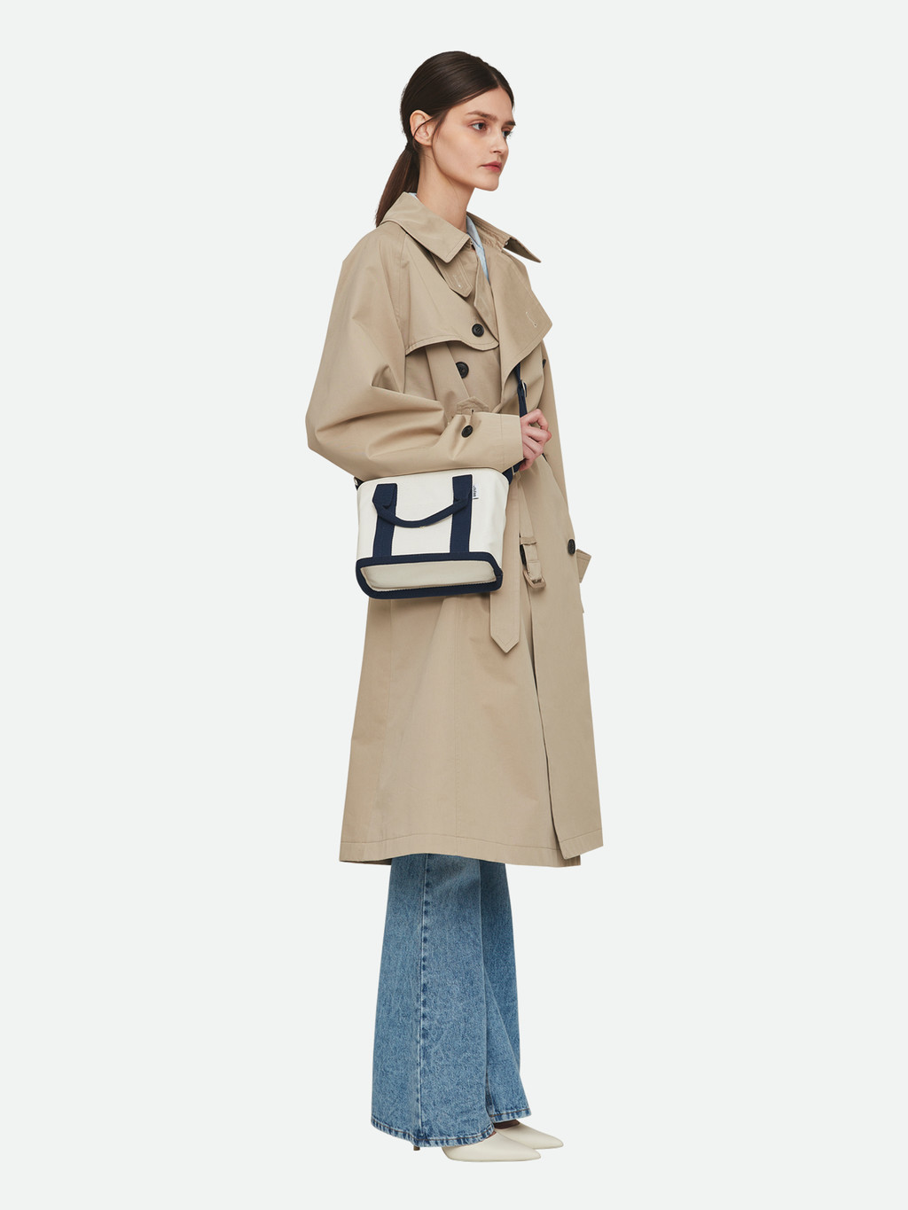 Eight bag_navy_Small with strap (TO10) : 에이와이오스튜디오 aeyiostudio